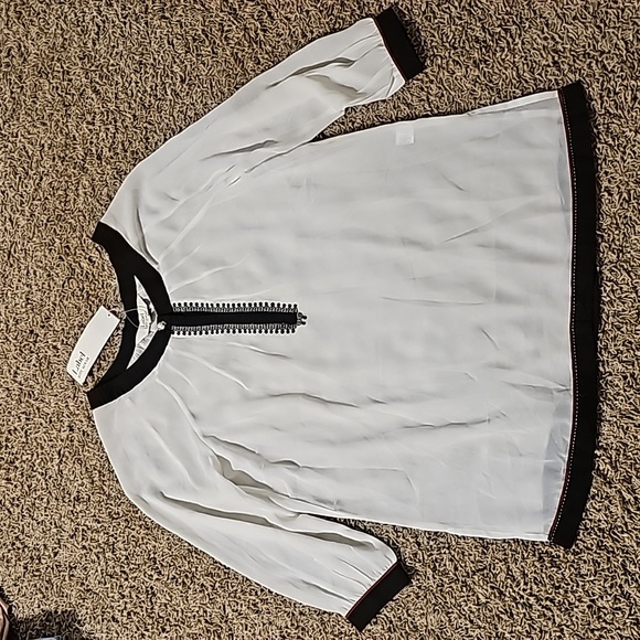 Label Ritukumar | Tops | Nwt Label Ritu Kumar Sheer Blouse Embroidered ...